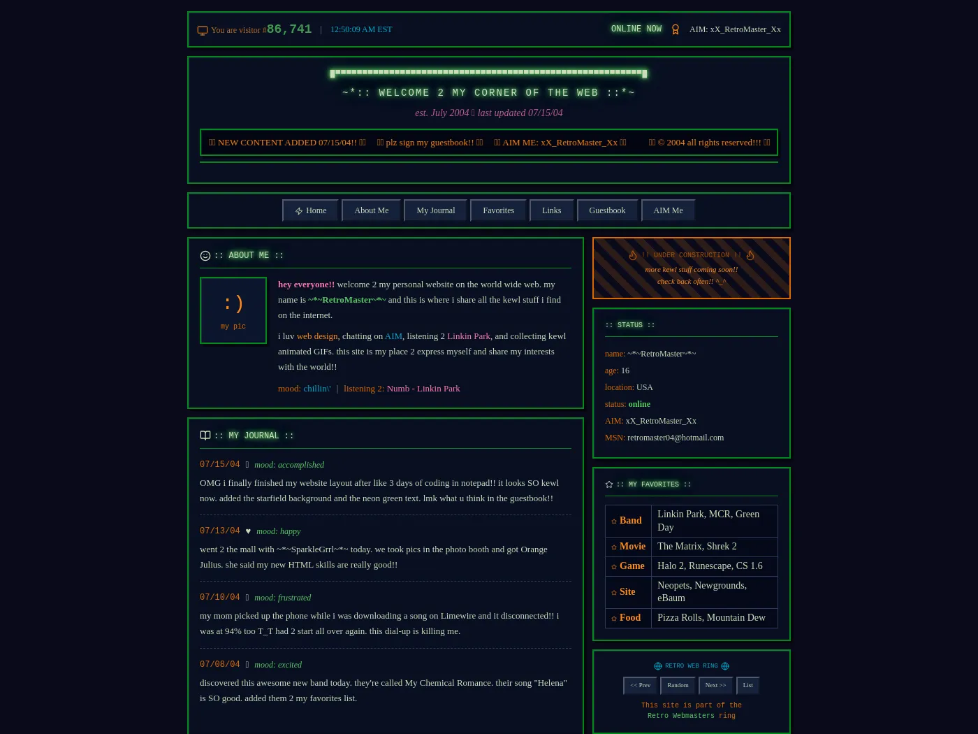 Retro 2004 Portal