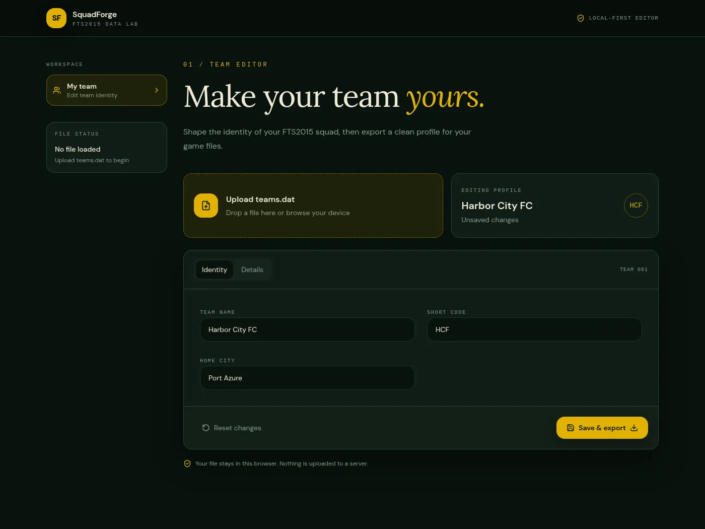 FTS2015 Player Editor