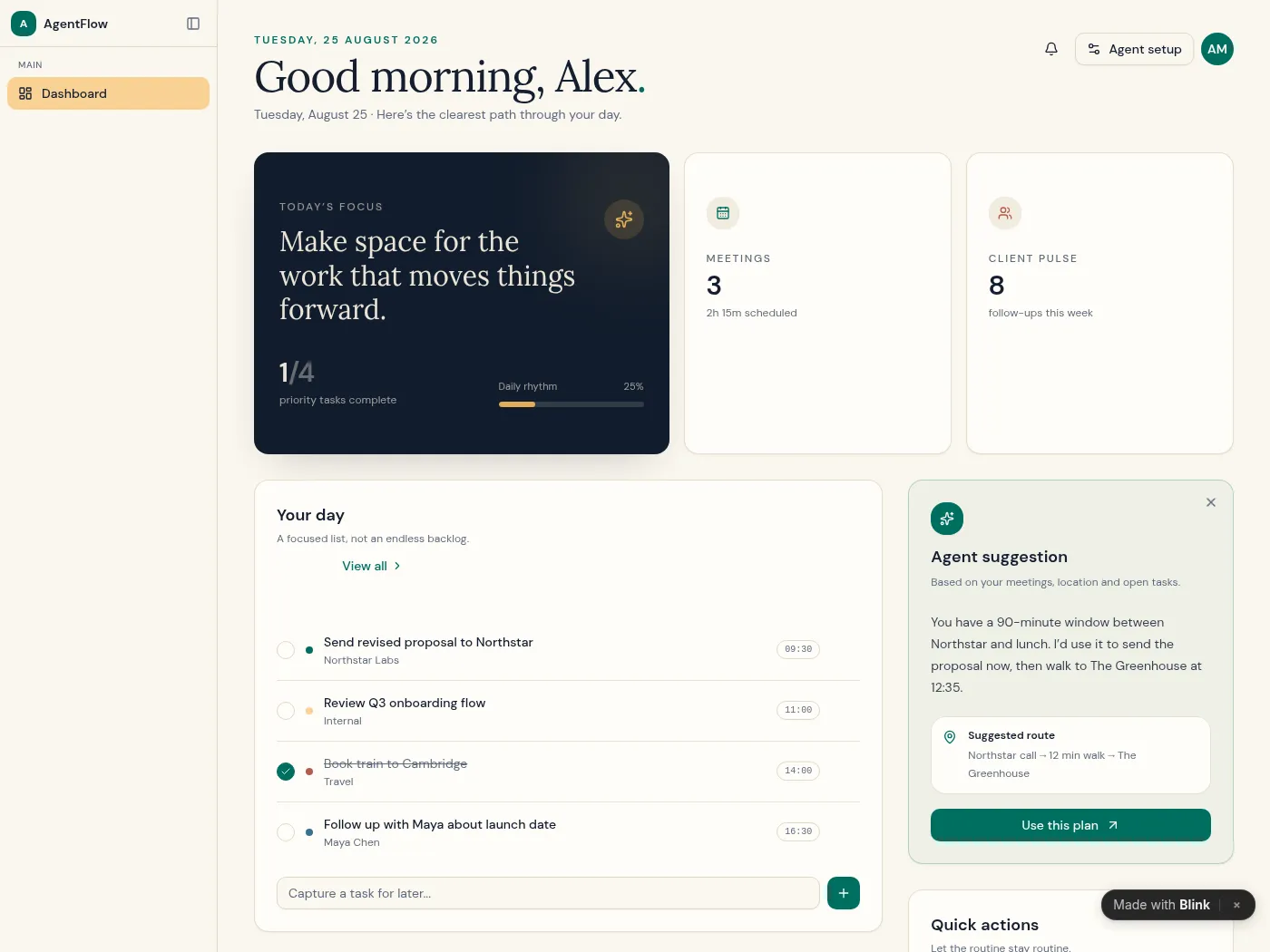AgentFlow Dashboard