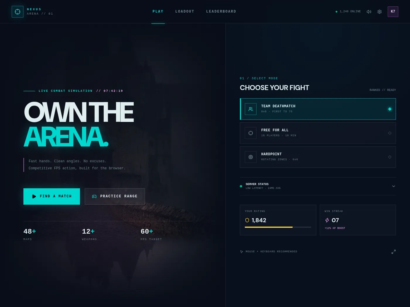 Browser FPS Arena