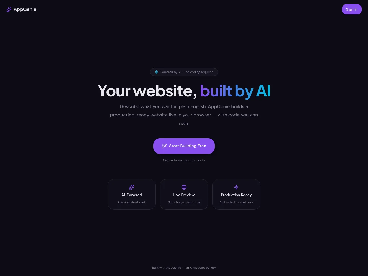 AppGenie Web Builder