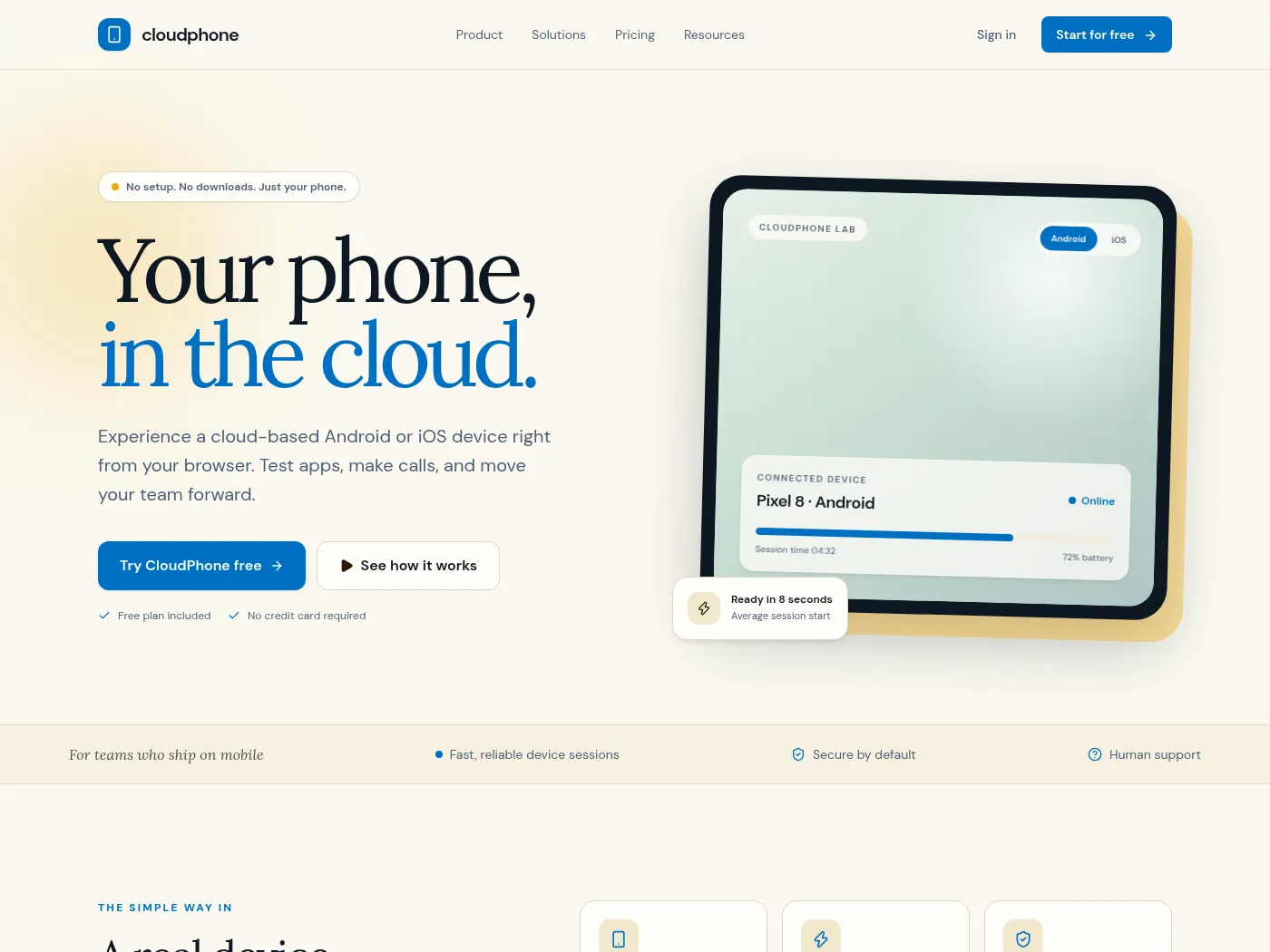 CloudPhone Browser Access