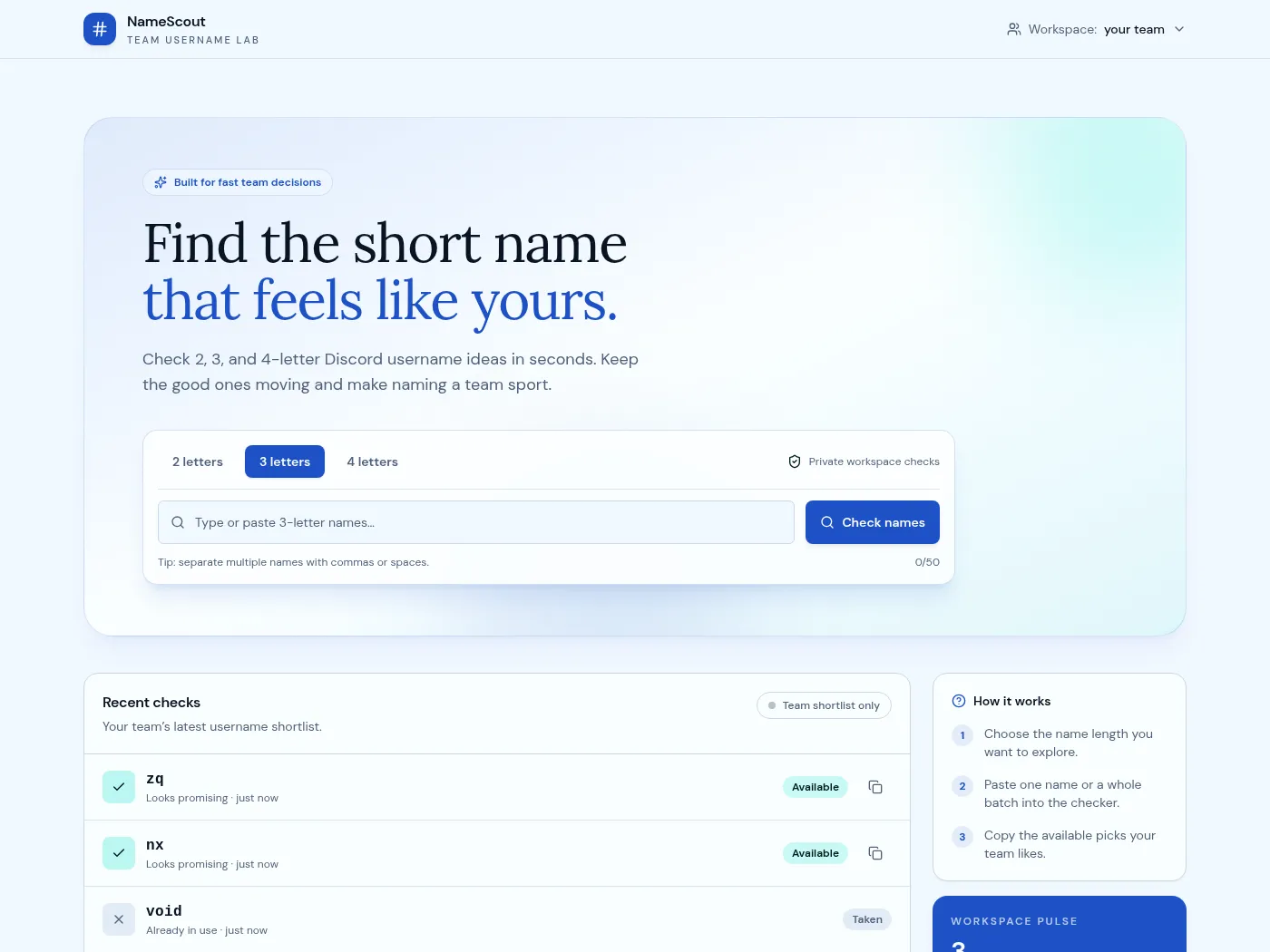Discord Name Checker