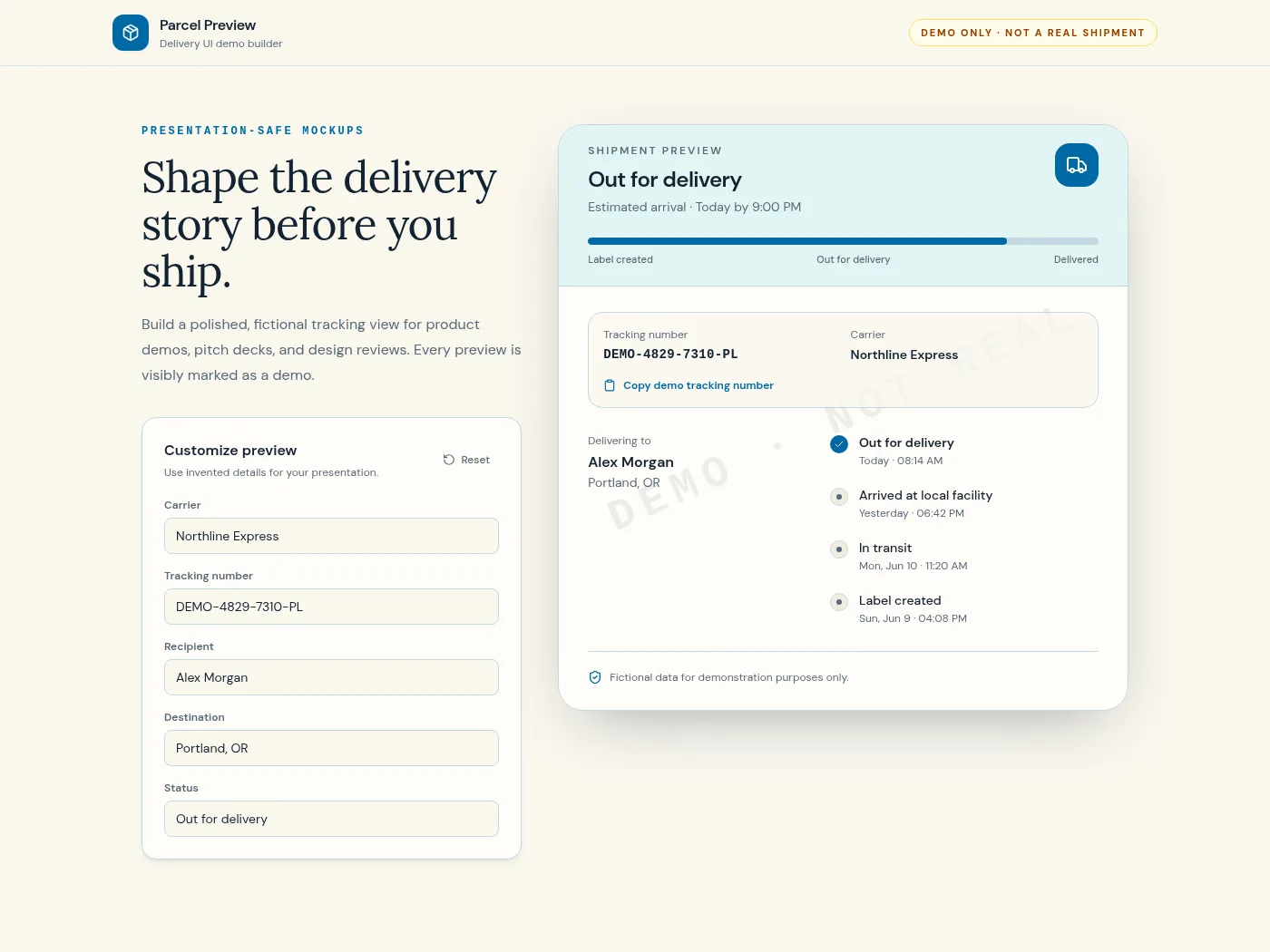 Fake Tracking Screenshot Maker