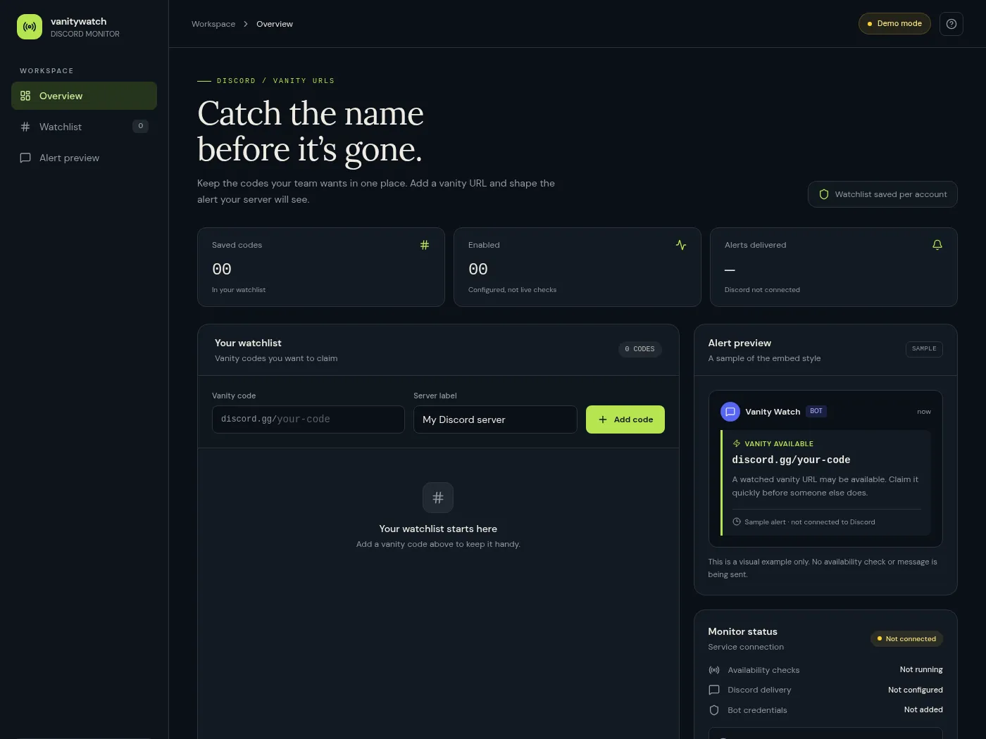 VanityURL Discord Bot