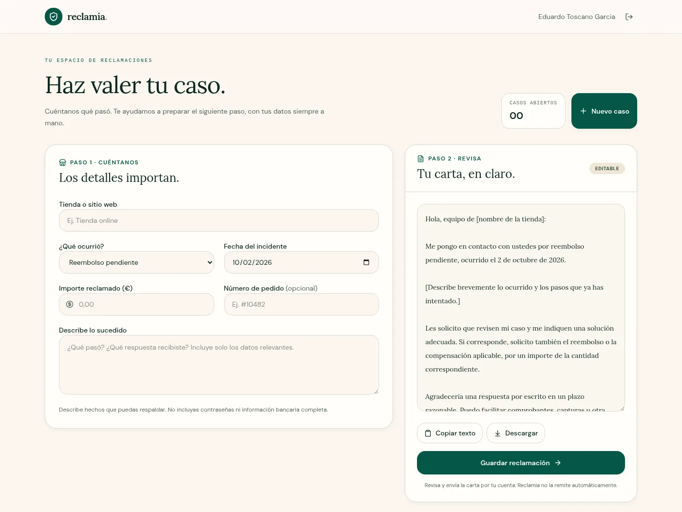 Indemnity Claim App