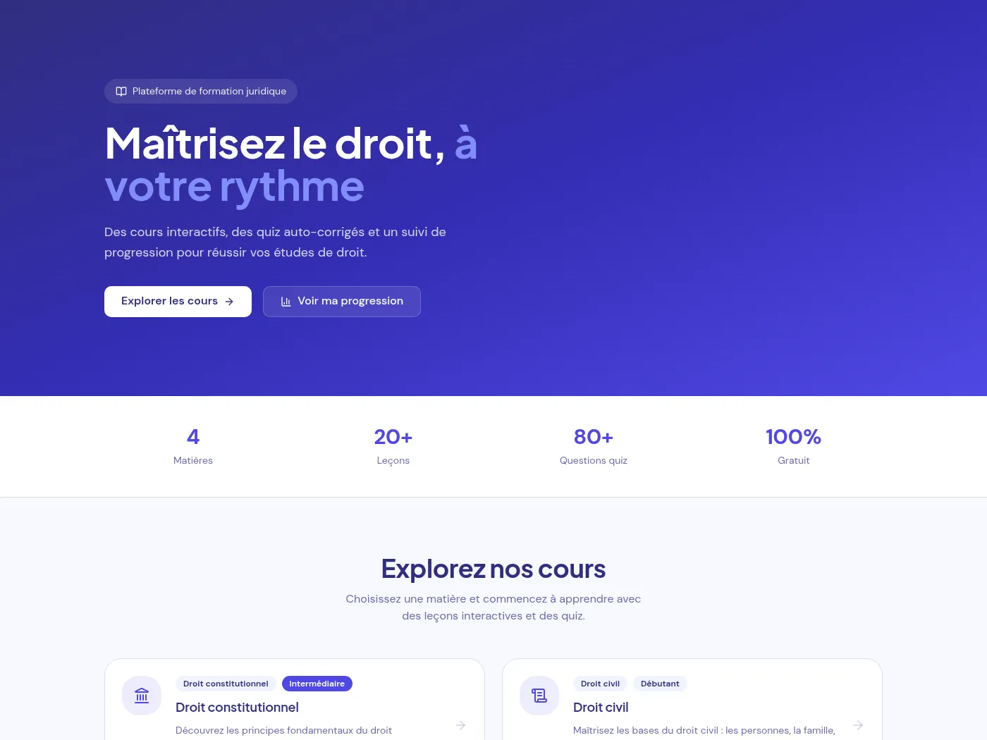 DroitLearn Hub