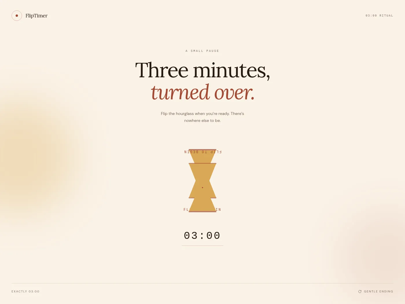 FlipTimer Hourglass