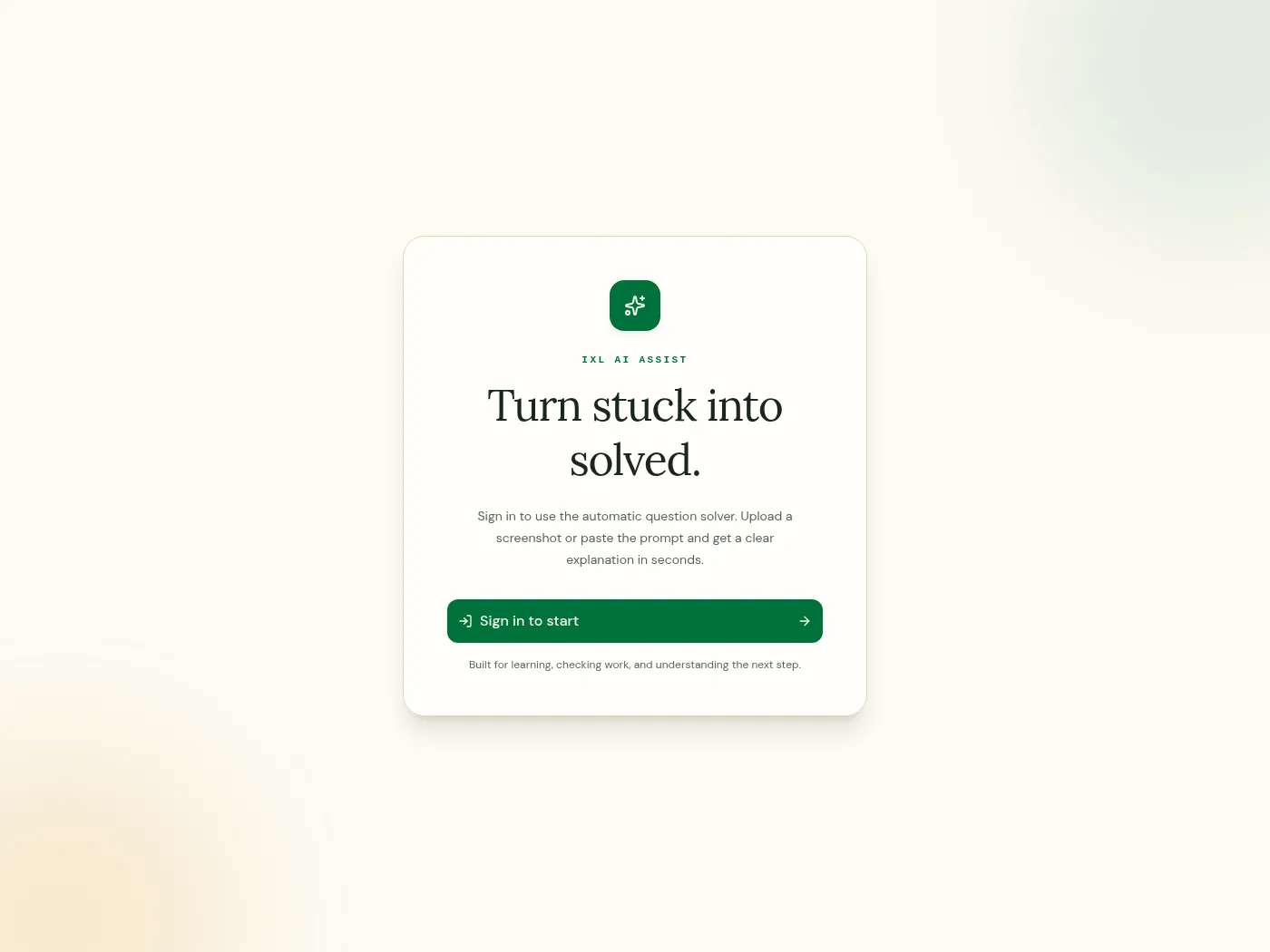 IXL AI Assist