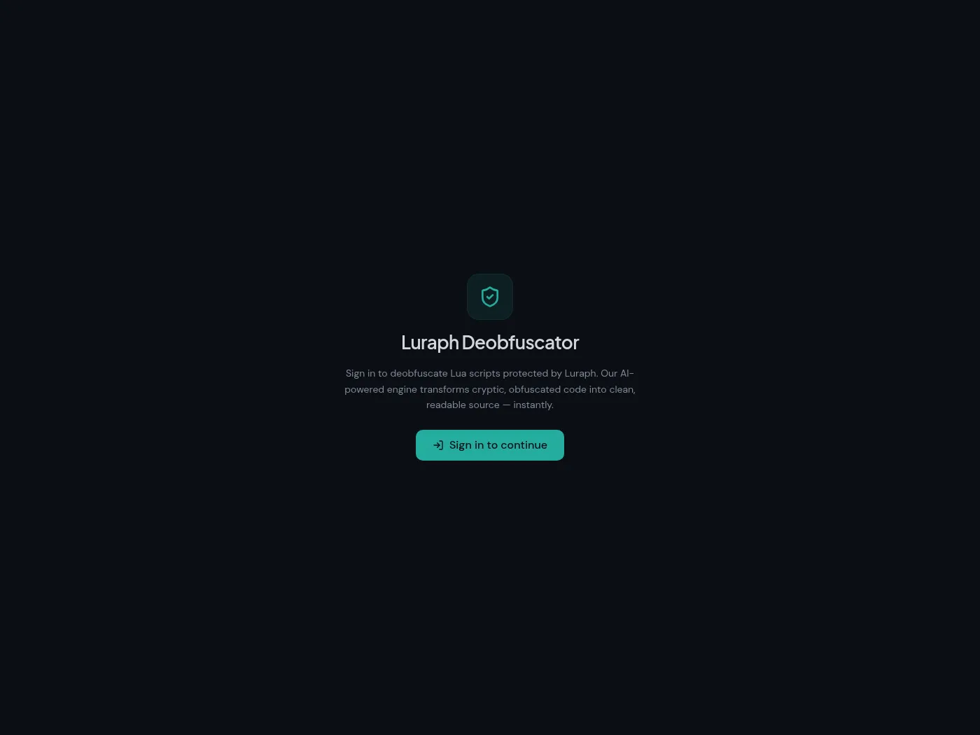 Luraph Deobfuscator App
