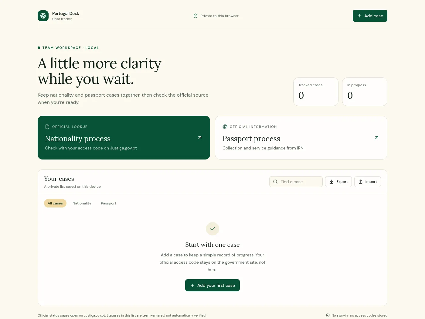 Portugal Status Checker