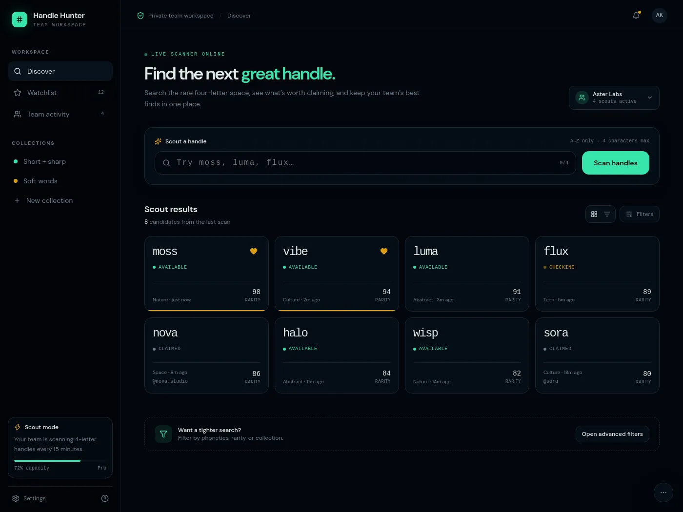Discord Handle Hunter