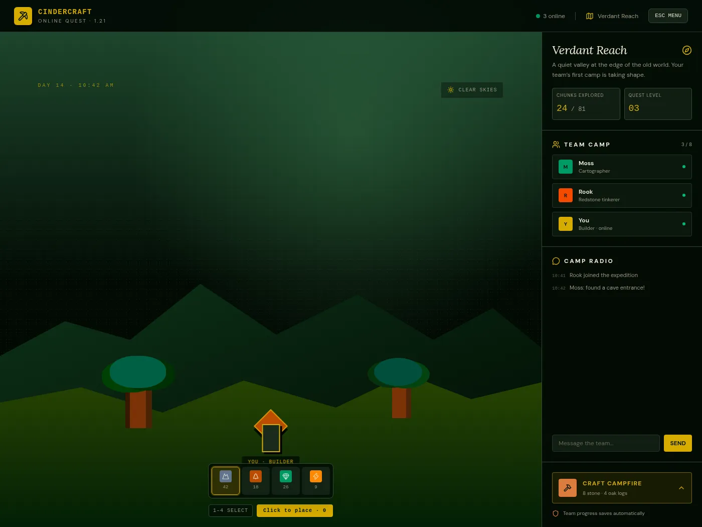 MineCraft Online Quest