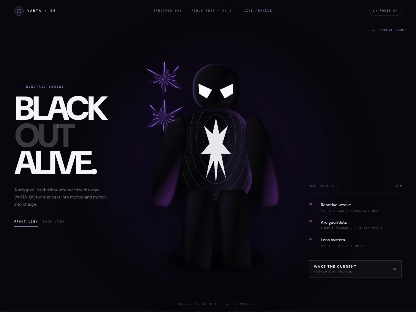Electric Venom Suit Viewer