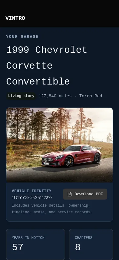 Vintro Vehicle Companion
