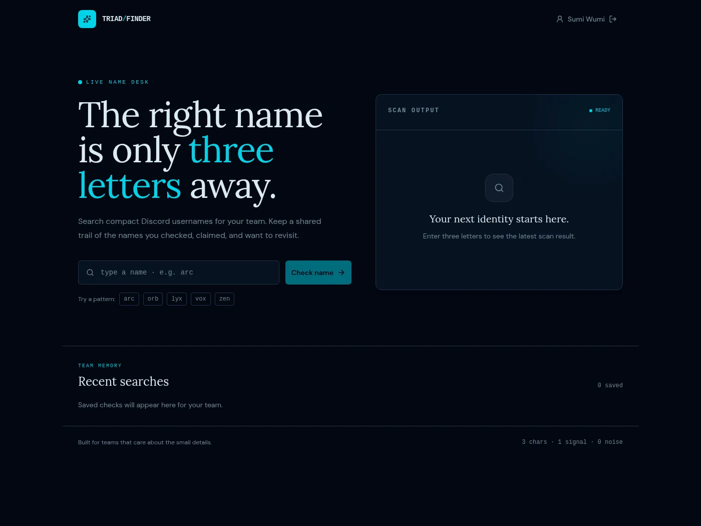 Discord Name Finder
