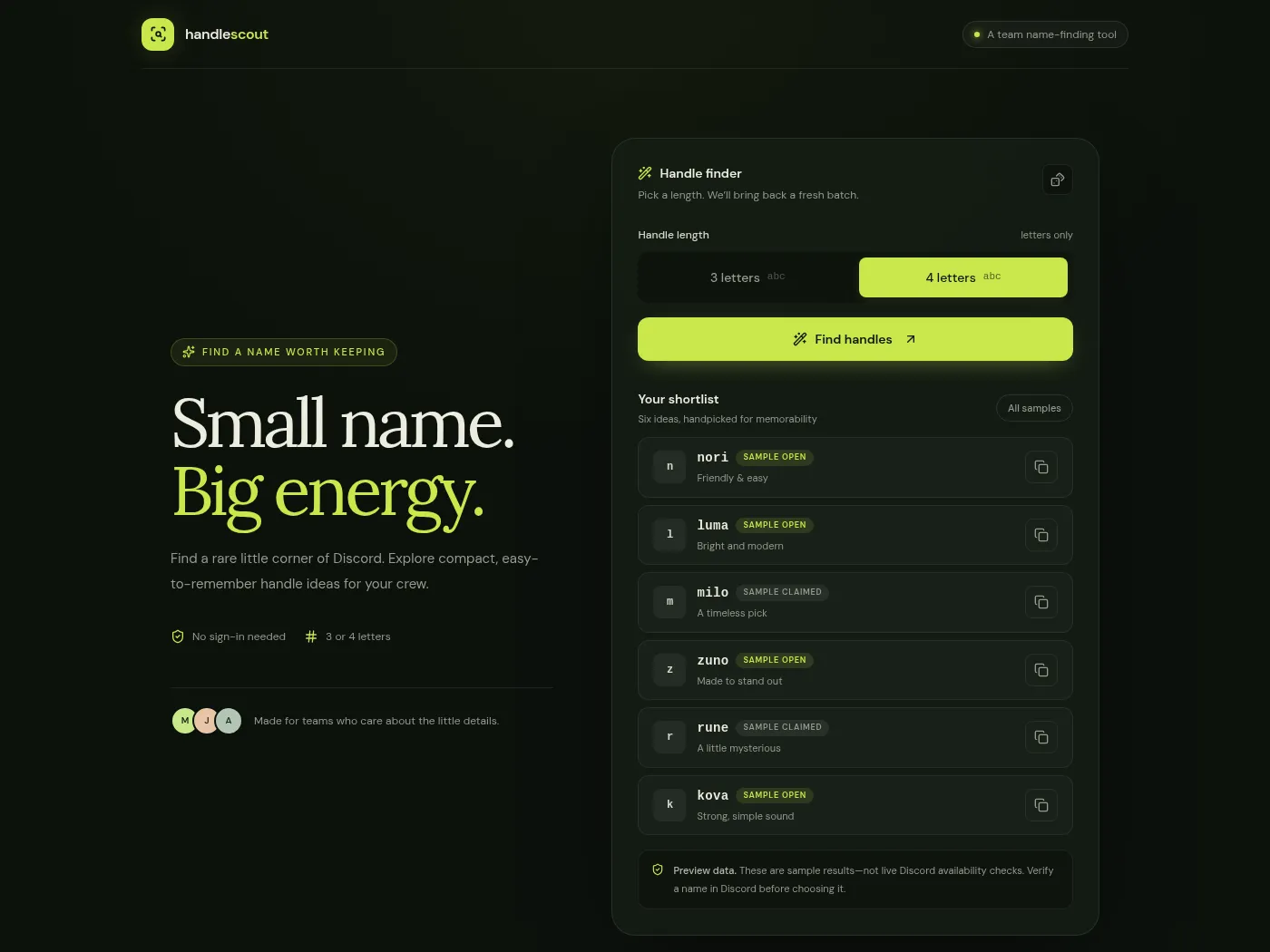 Discord Handle Finder