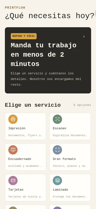 PrintFlow Client App