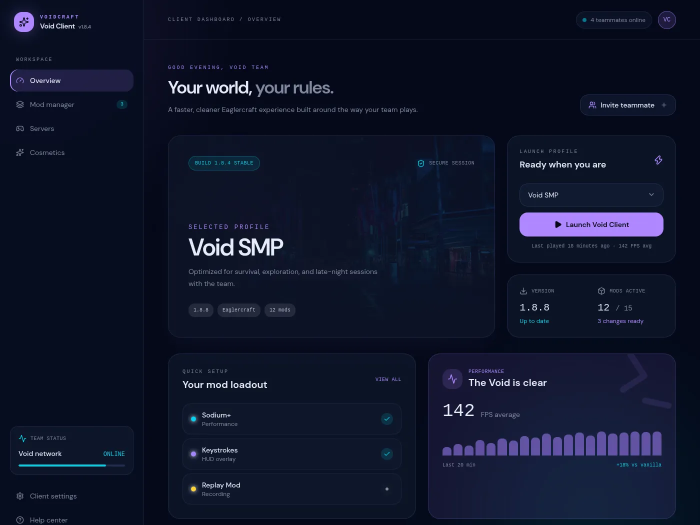 VoidCraft Web Client