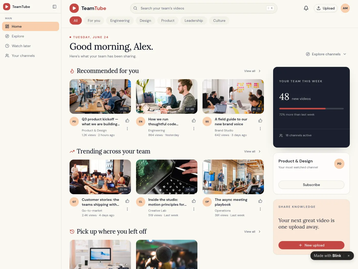 TeamTube Video Platform