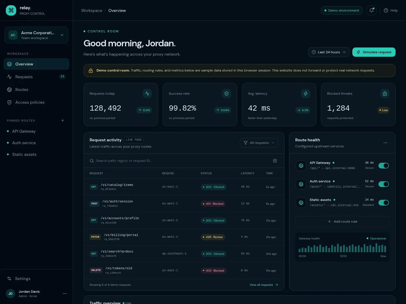 Secure Proxy Portal