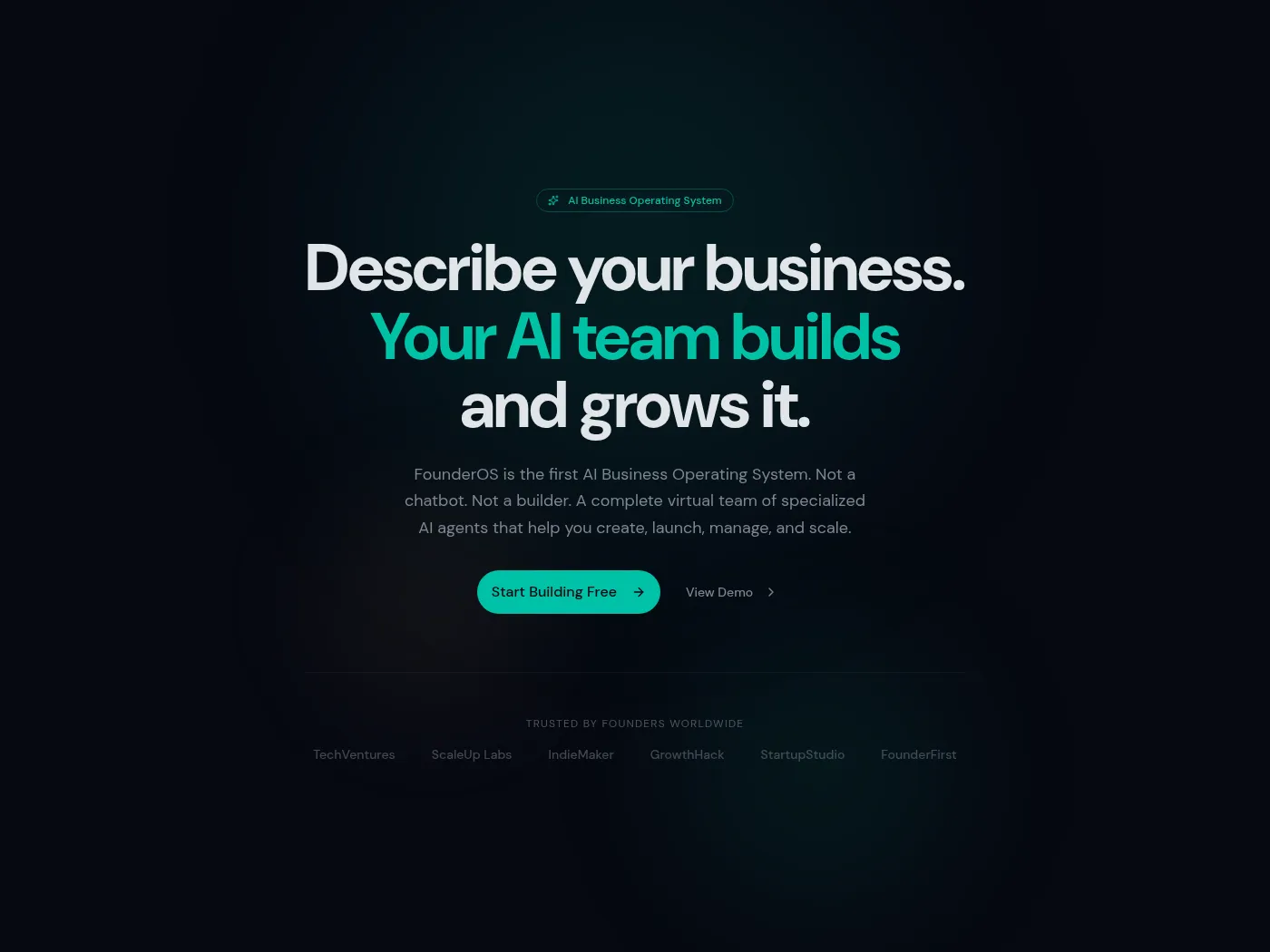 FounderOS AI Platform