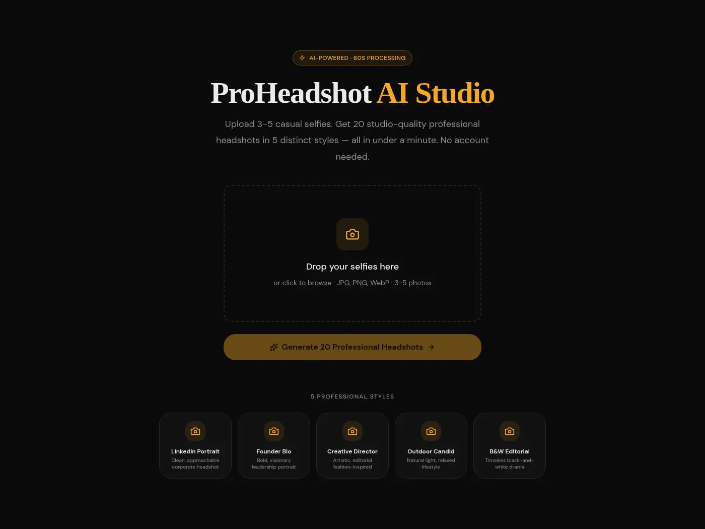 ProHeadshot AI Studio