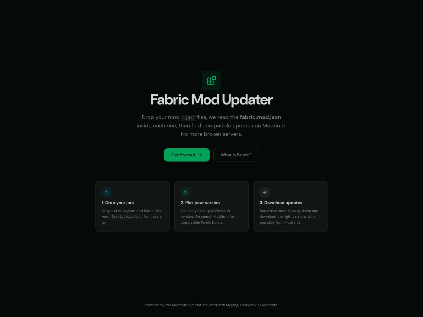 Fabric Mod Updater