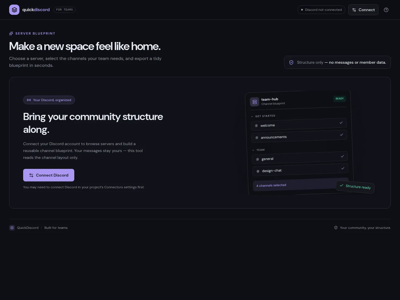 QuickDiscord Workspace Cloner
