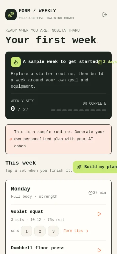 AI Workout Coach