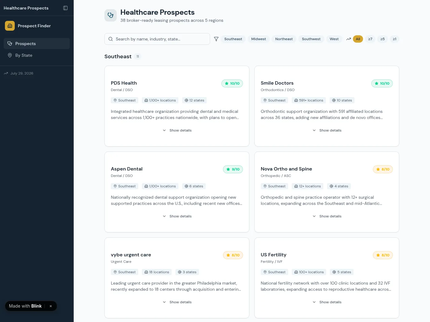 Healthcare Prospect Finder