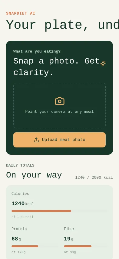 SnapDiet AI Tracker