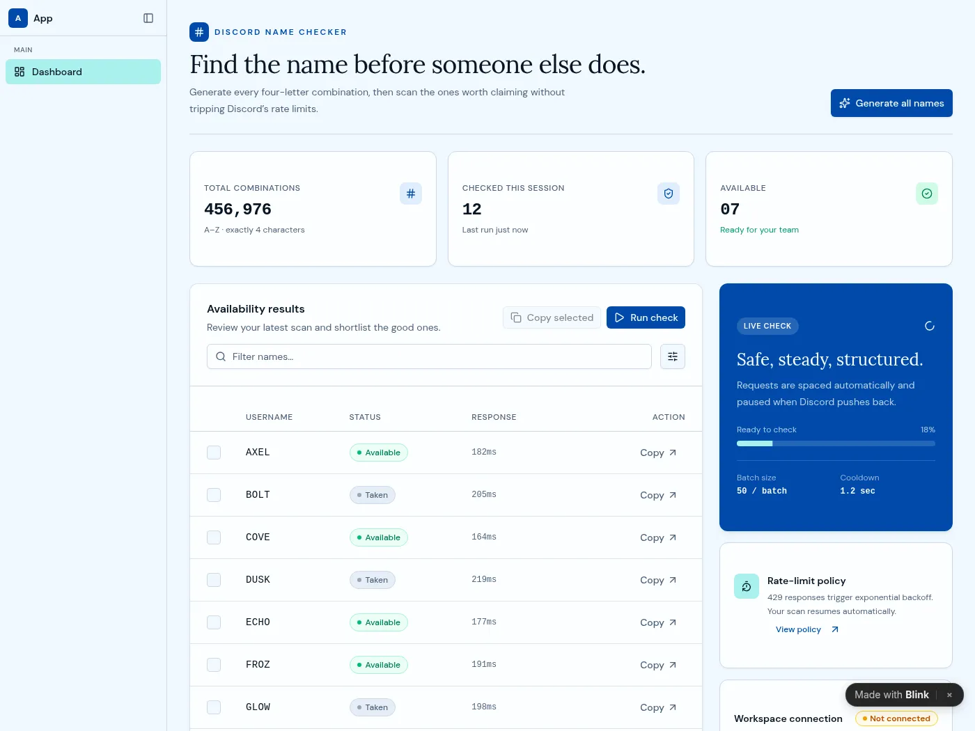 Discord Name Checker