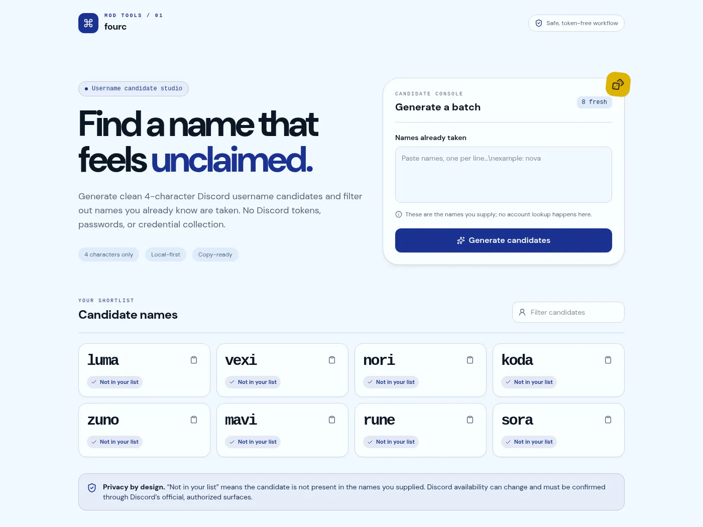 Discord 4C Name Checker