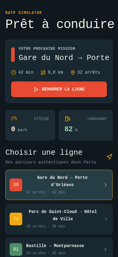 RATP Bus Simulator