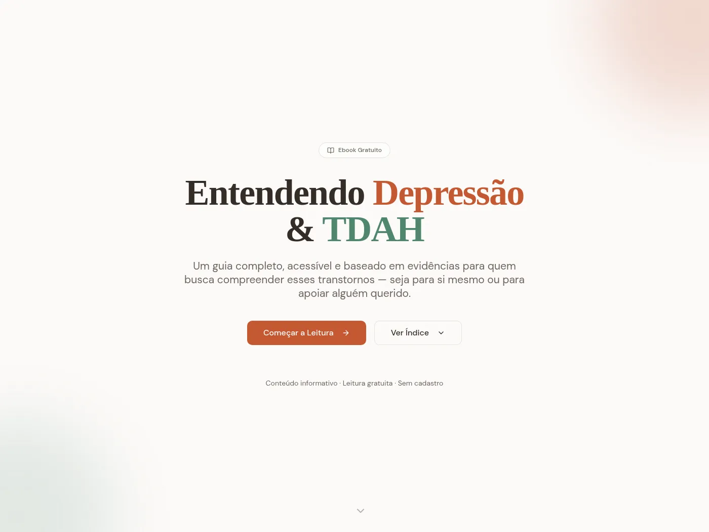 Ebook Depressão & TDAH