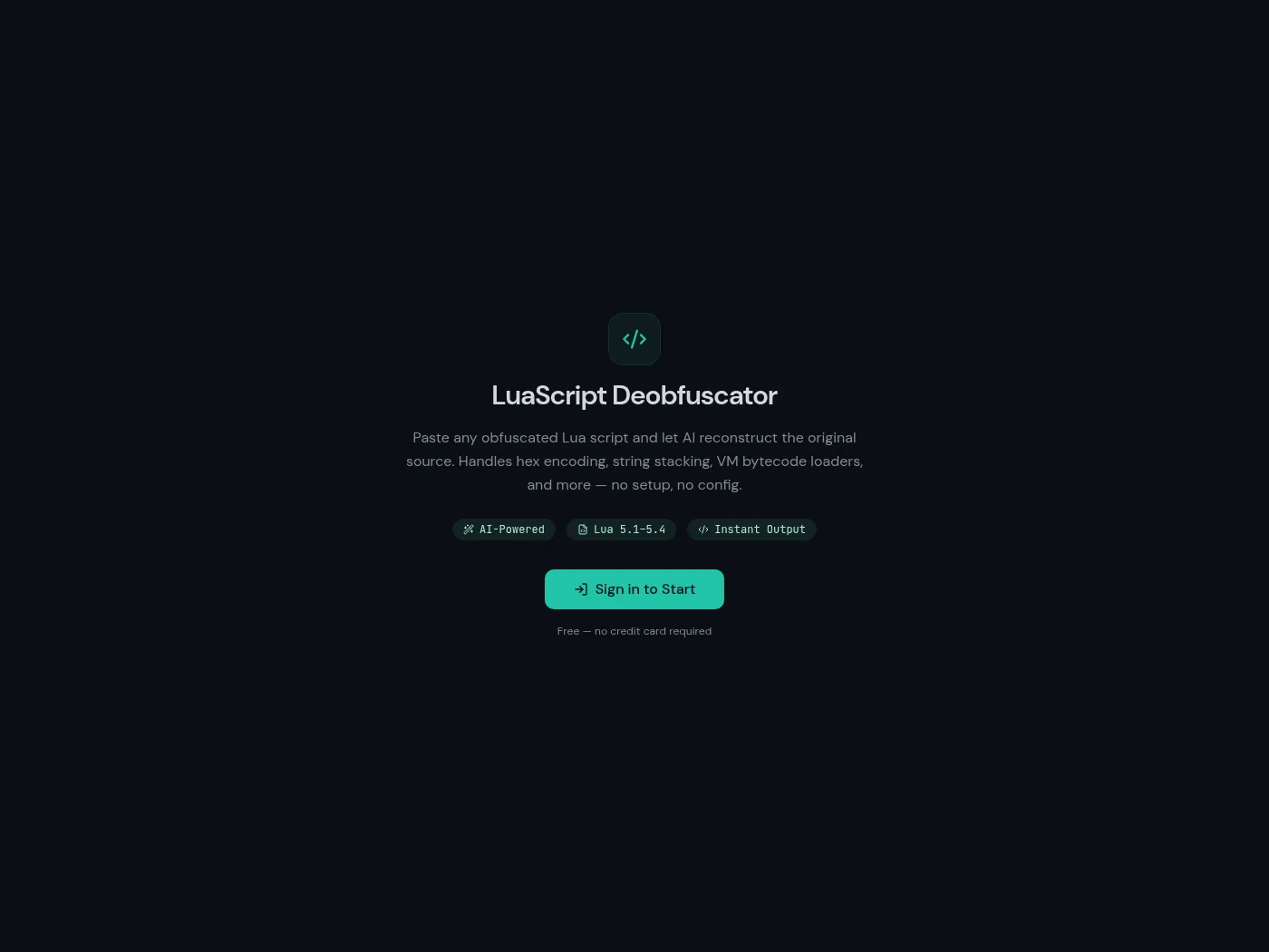 LuaScript Deobfuscator Web