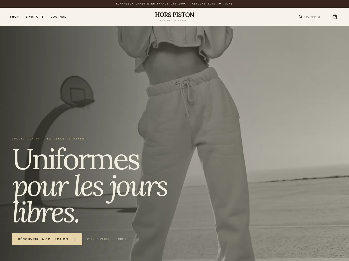 Hors Piston E-Commerce Site