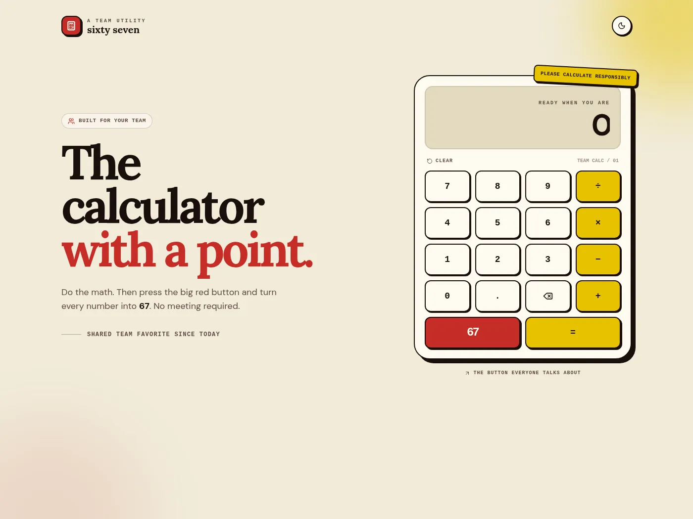 Playful 67 Calculator