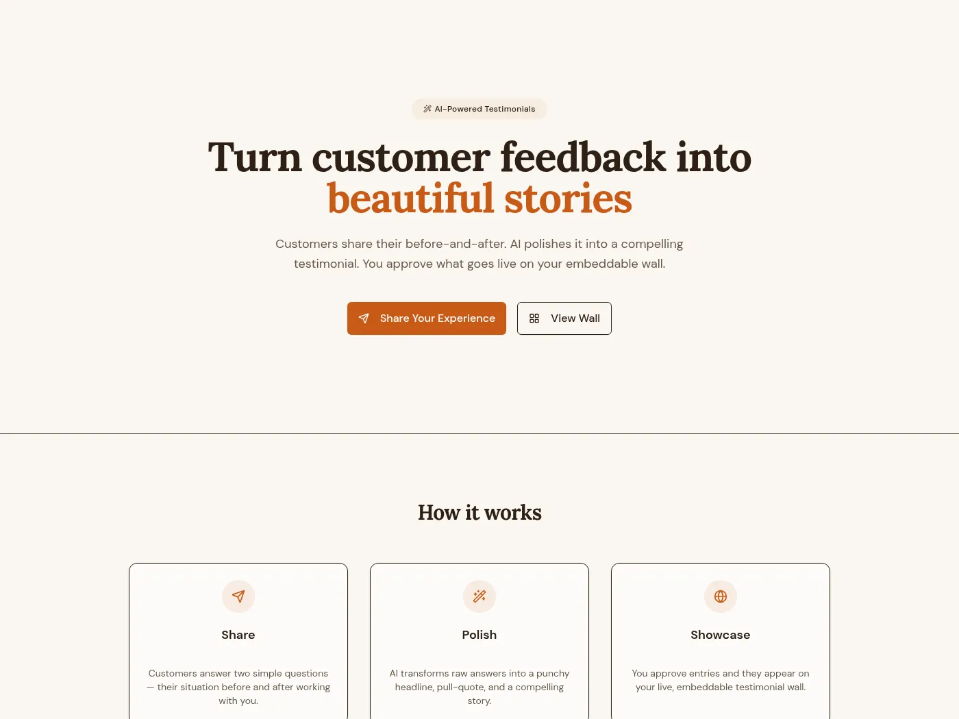 Testimonial Wall AI