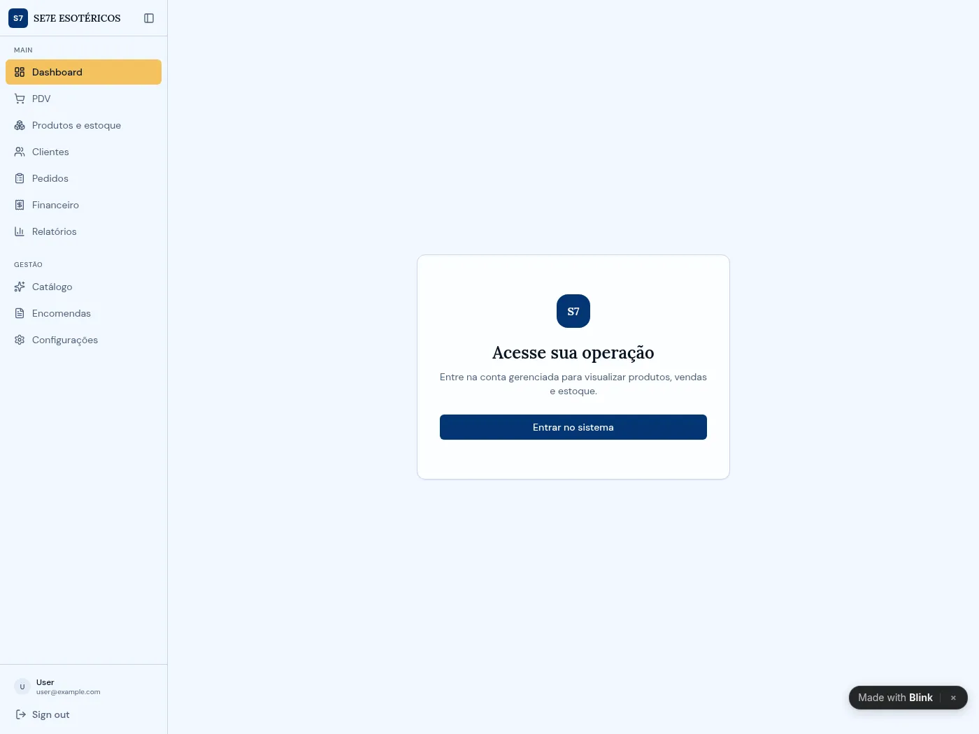 SE7E ESOTÉRICOS ERP Suite