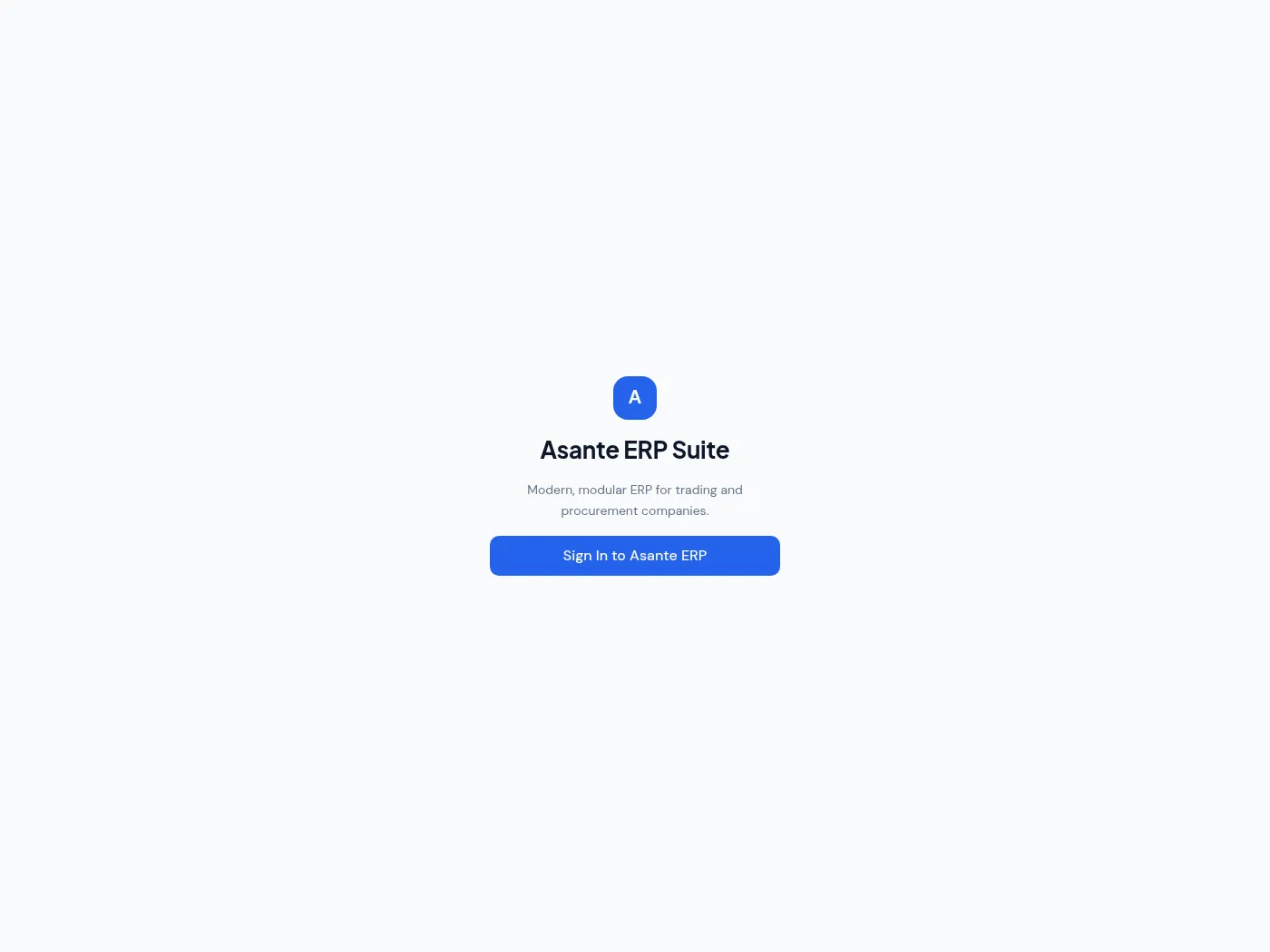 Asante ERP Suite