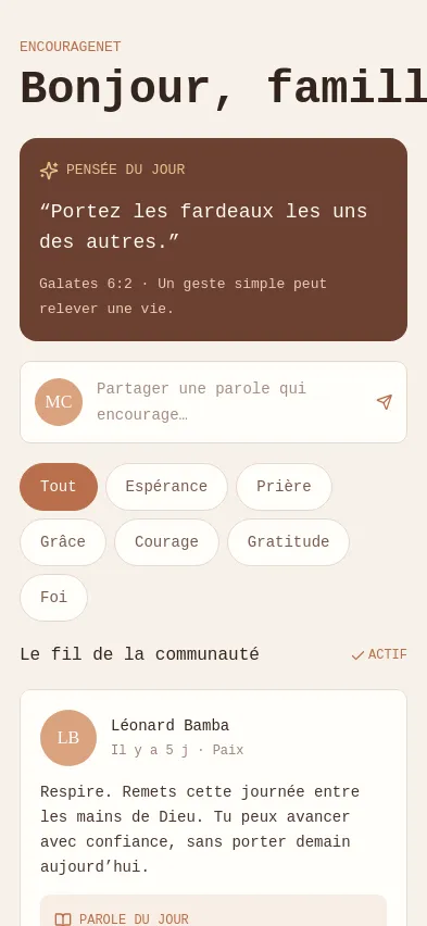 EncourageNet Chrétien