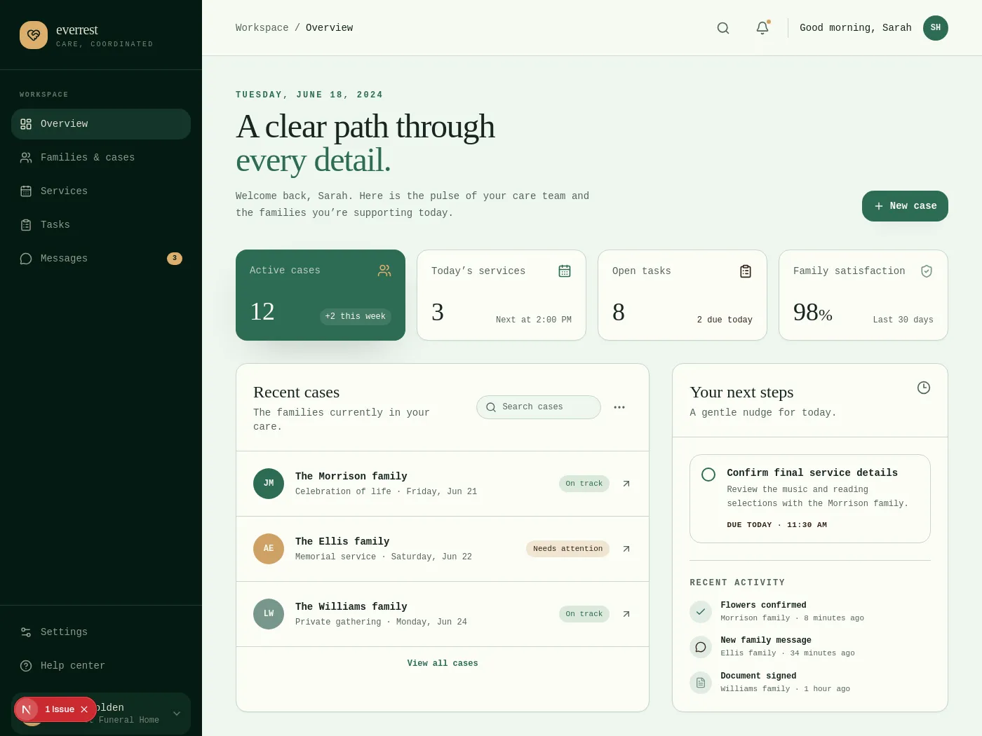 EverRest Web App