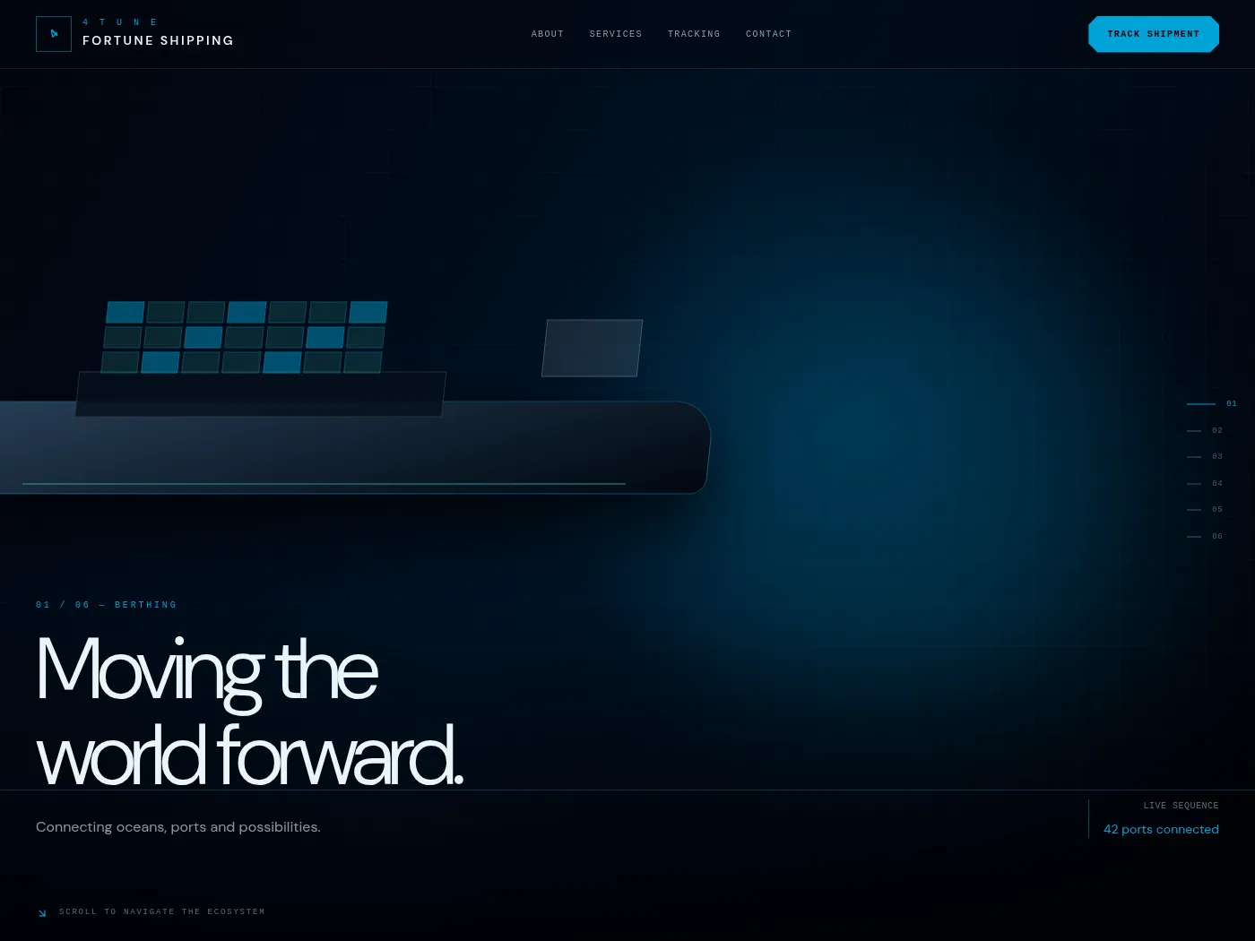 Fortune Shipping Cinematic Web