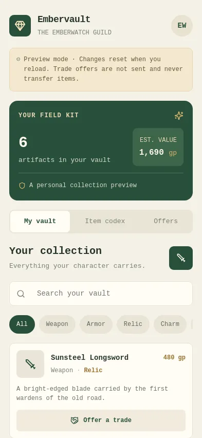 LARP Wallet App