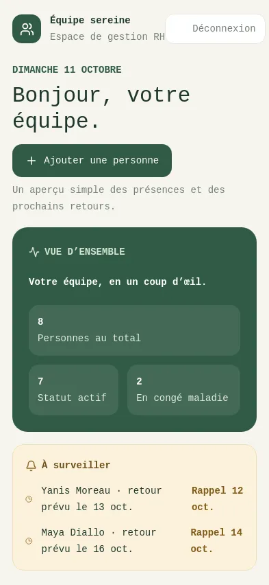 Gestion RH Mobile