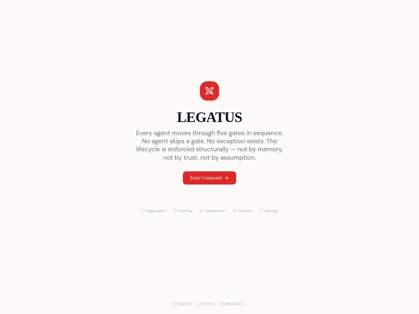 LEGATUS Agent Lifecycle OS