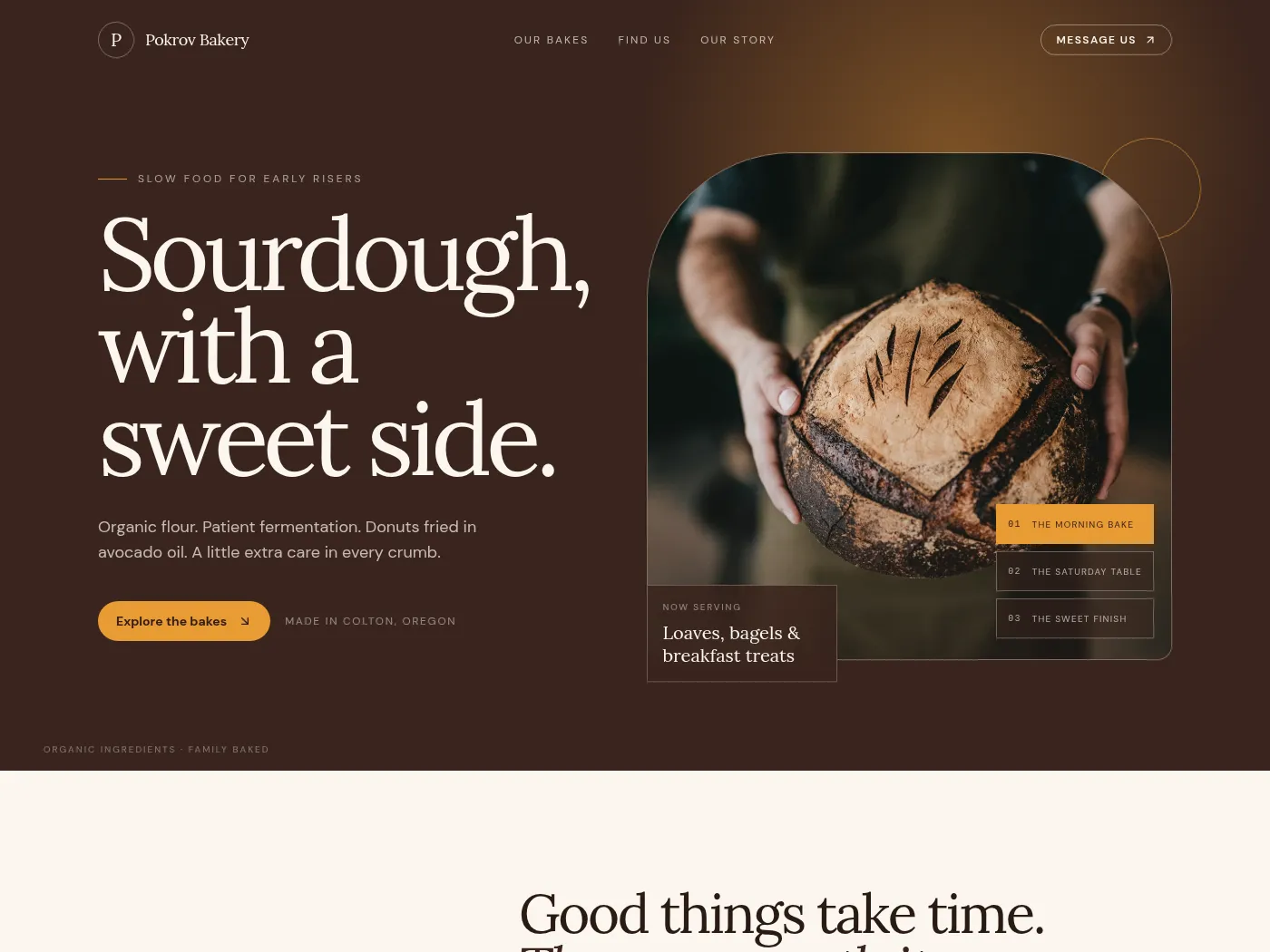 Pokrov Bakery Website