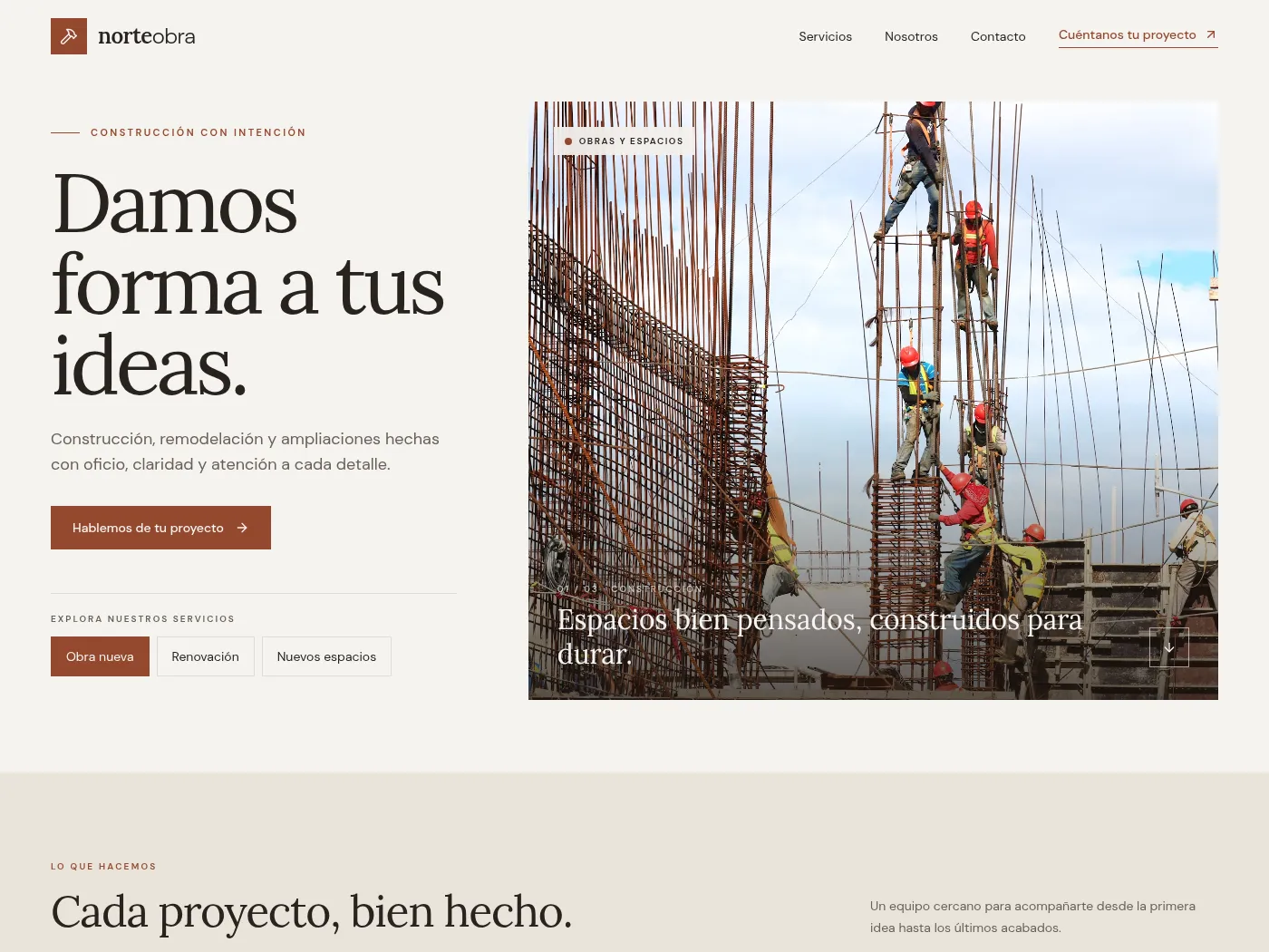 Construcción Landing Pro